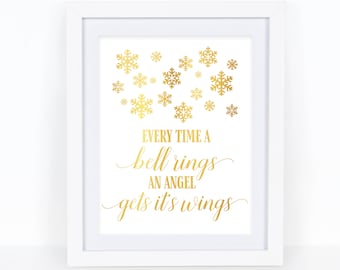 It's a Wonderful Life Sign. Every Time a Bell Rings an Angel Gets His ...
