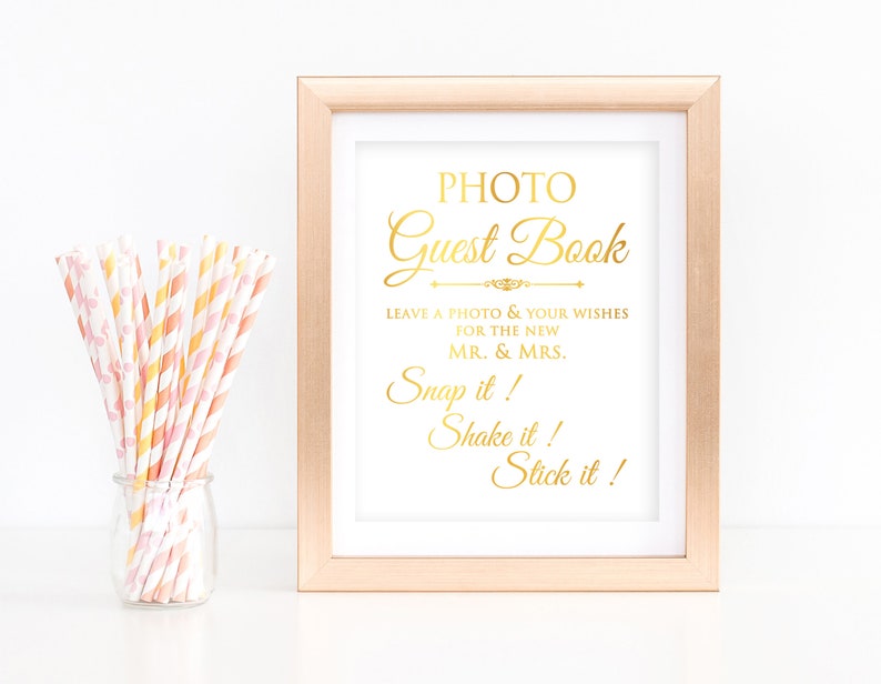 Please Sign Our Guestbook Sign Photo Wedding Guest Book - Etsy