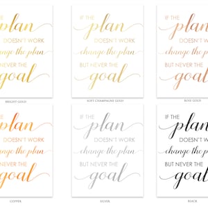 Gold Foil Motivational Quotes About Life, Inspirational Wall Art ...