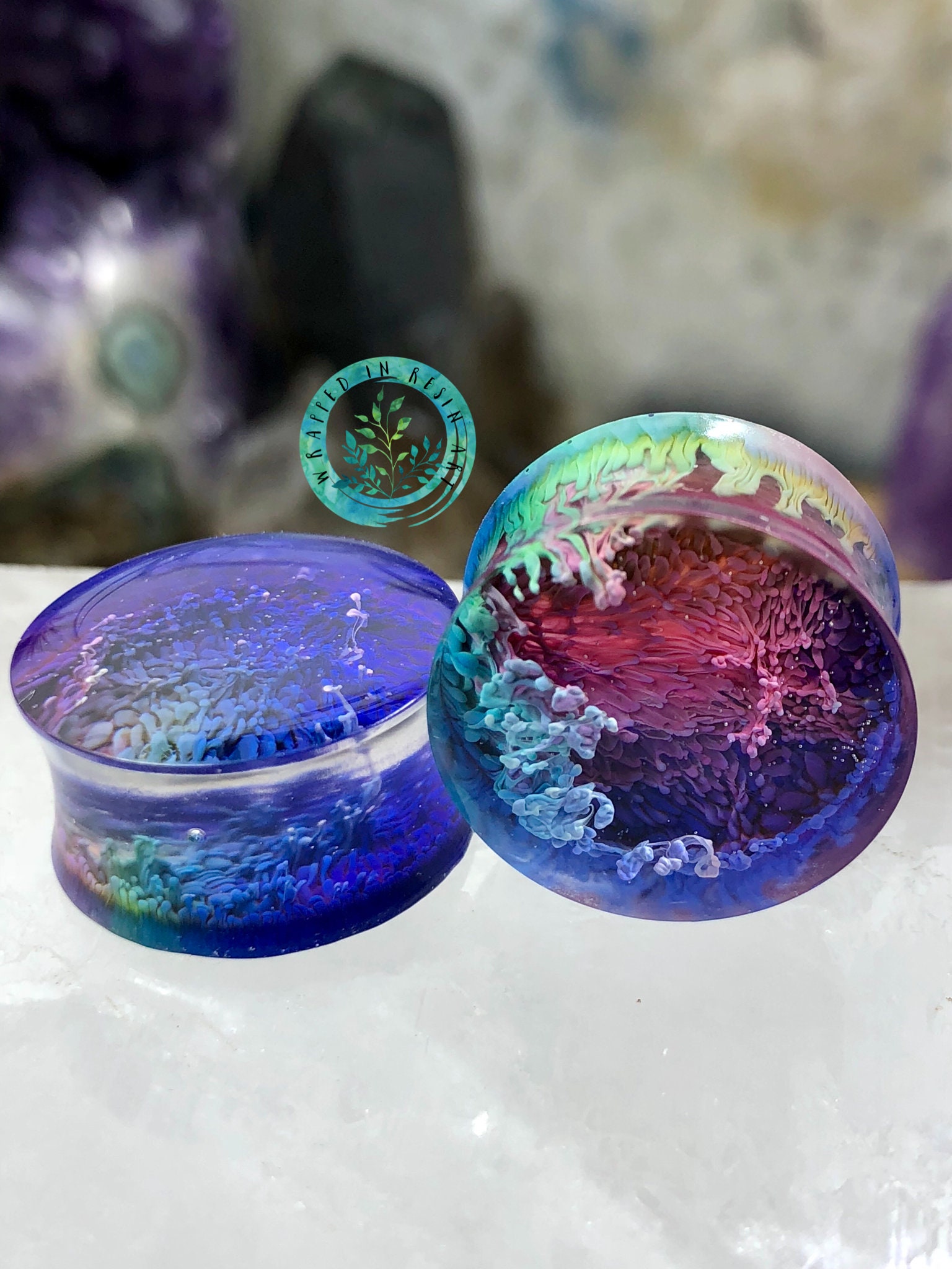 Rainbow 18mm Ear Gauges 18mm Plug Earrings Body jewelry | Etsy