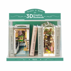 Sunshine Town Robotime Rolife TGB02 DIY Miniature Book Nook Kit - Etsy