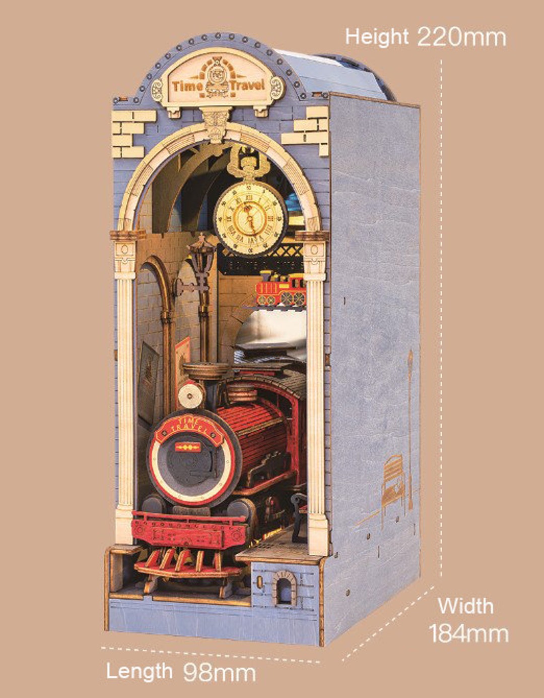 Time Travel Robotime Rolife TGB04 DIY Miniature Book Nook Kit - Etsy