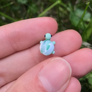 1 mini turtle collectible figurine polymer clay turtle | Etsy