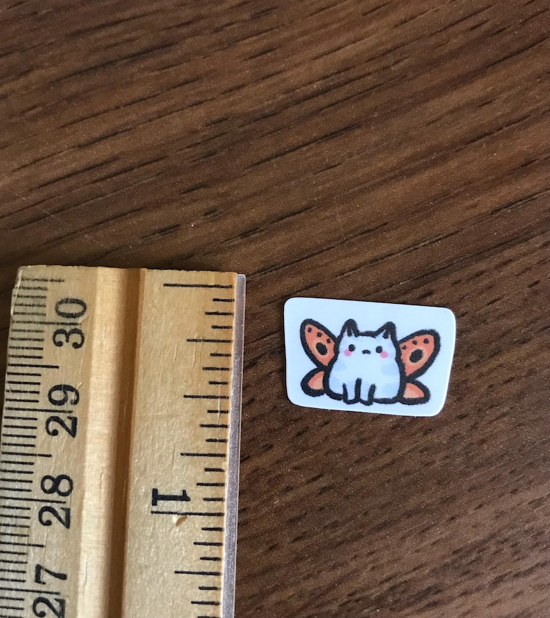 Fairy Cat Sticker, Vinyl Waterproof, Monarch Butterfly Kitty ...