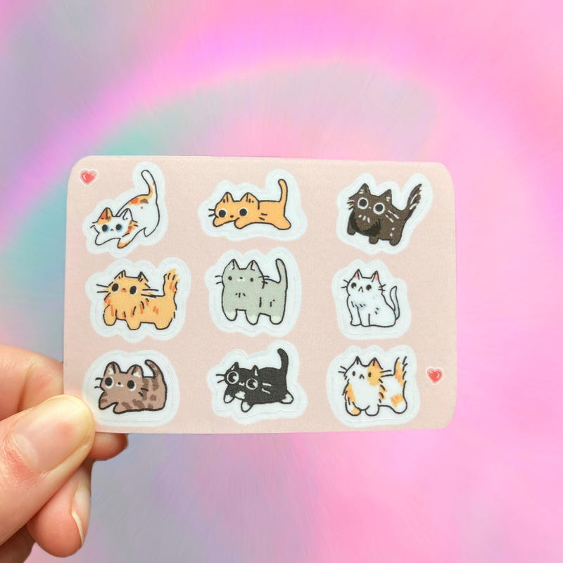 Cat Sticker - Etsy