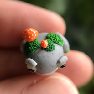 Nature Frog Figurine, Golem Troll Mushroom Moss Sculpture, Goblincore ...