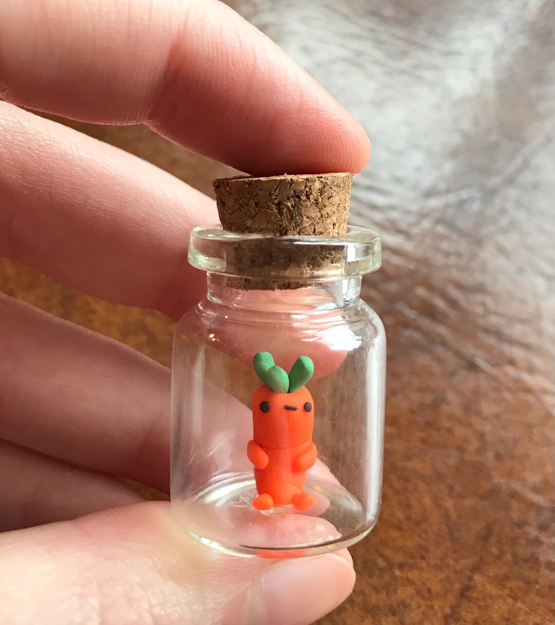 Carrot Creature Specimen Figurine, Miniature Vegetable Sculpture ...