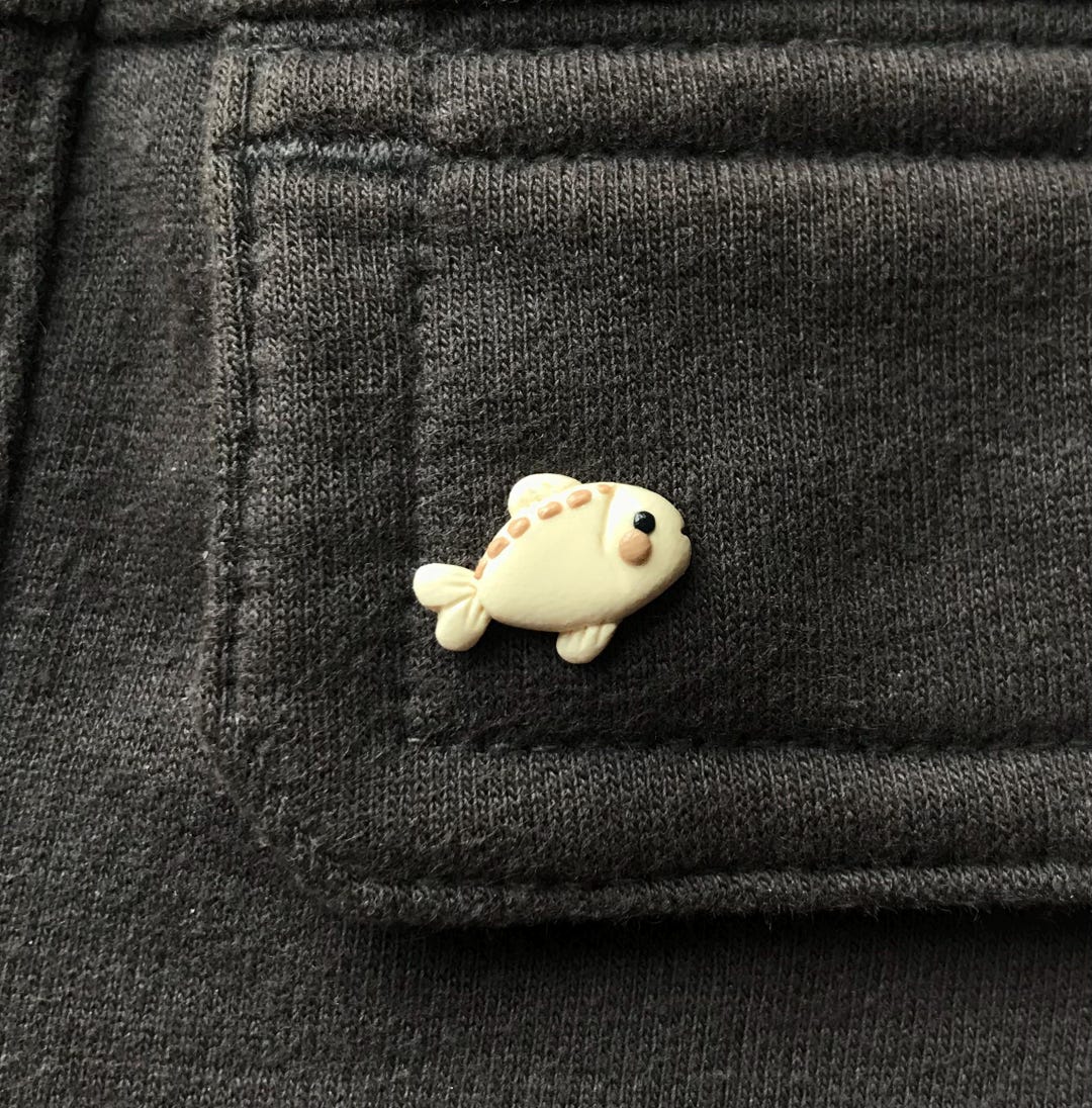Carp Pin, River Fish Accessory, Silly Trinket Jewelry, Fishy Gift ...