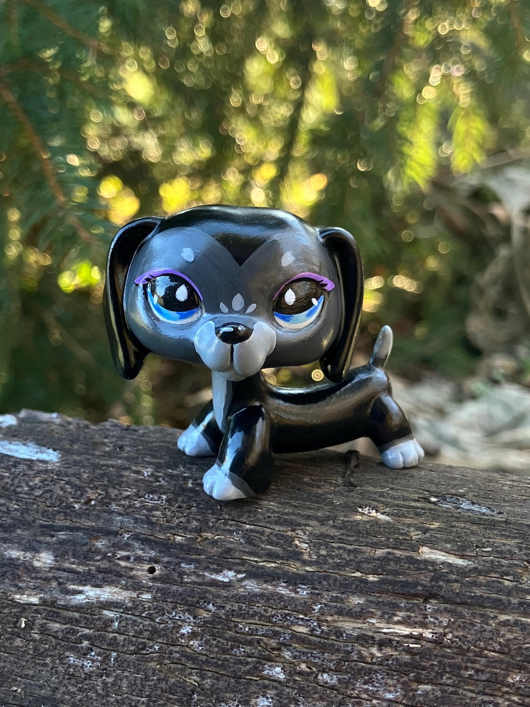 Littlest Pet Shop Dachshund, Custom Painted Art Toy LPS Weiner Dog - Etsy