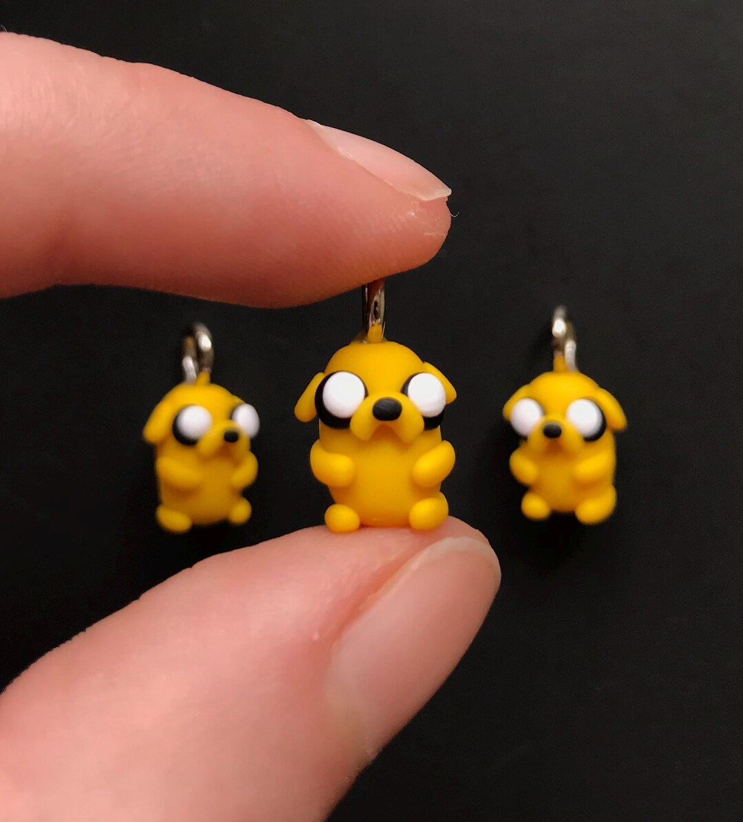 Jake the Dog Charm, Adventure Time Gift, Wearable Clay Art Keychain ...