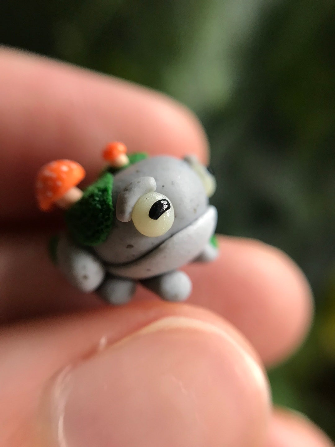 Nature Frog Figurine, Golem Troll Mushroom Moss Sculpture, Goblincore ...