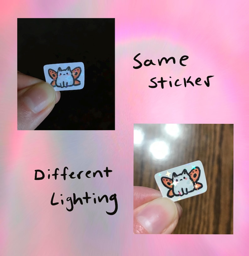 Fairy Cat Sticker, Vinyl Waterproof, Monarch Butterfly Kitty ...