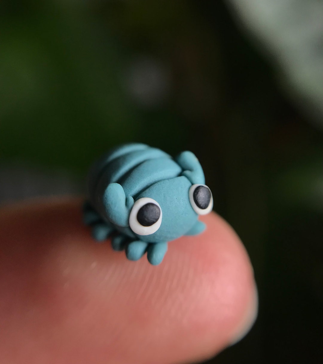Isopod Miniature, Cute Clay Rollie Pollie Sculpture, Pill Bug Art, Wood ...