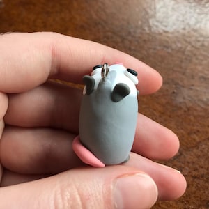 Possum Clay Ornament, Cute Momma and Baby Opossum Animal Gift, Forest ...