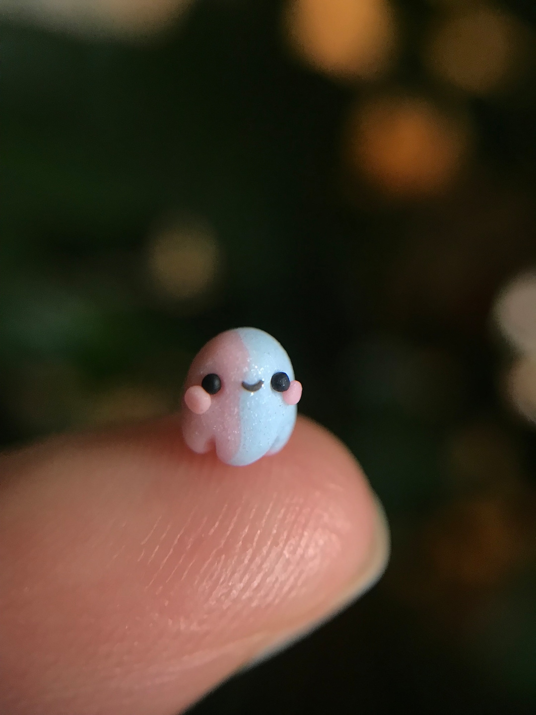 Tiny Pastel Ghost Miniature, Kawaii Cotton Candy Ghost Art - Etsy