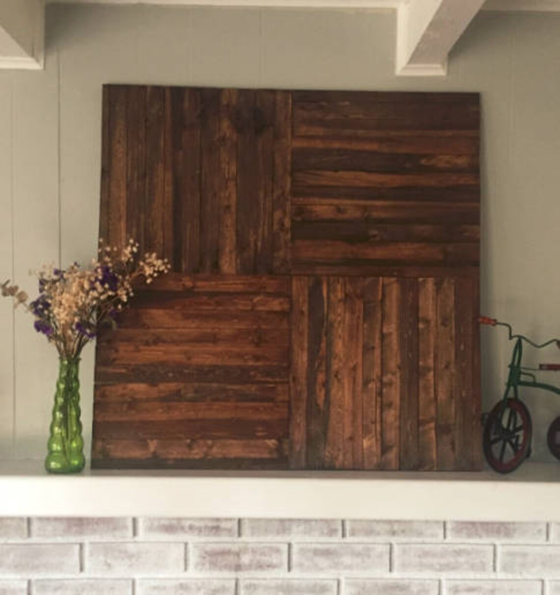 Square Stickwood Wood Wall Art - Etsy