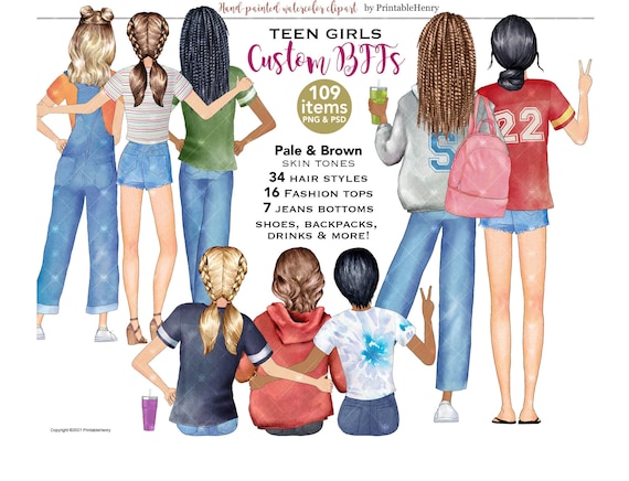 7 Friends Clipart Png