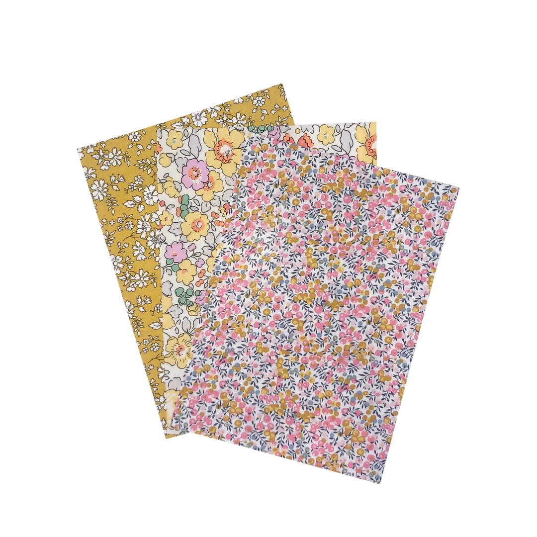 Liberty Print 3er Set Klebebögen A6,A5 oder A4 in 3 Farben - Etsy ...