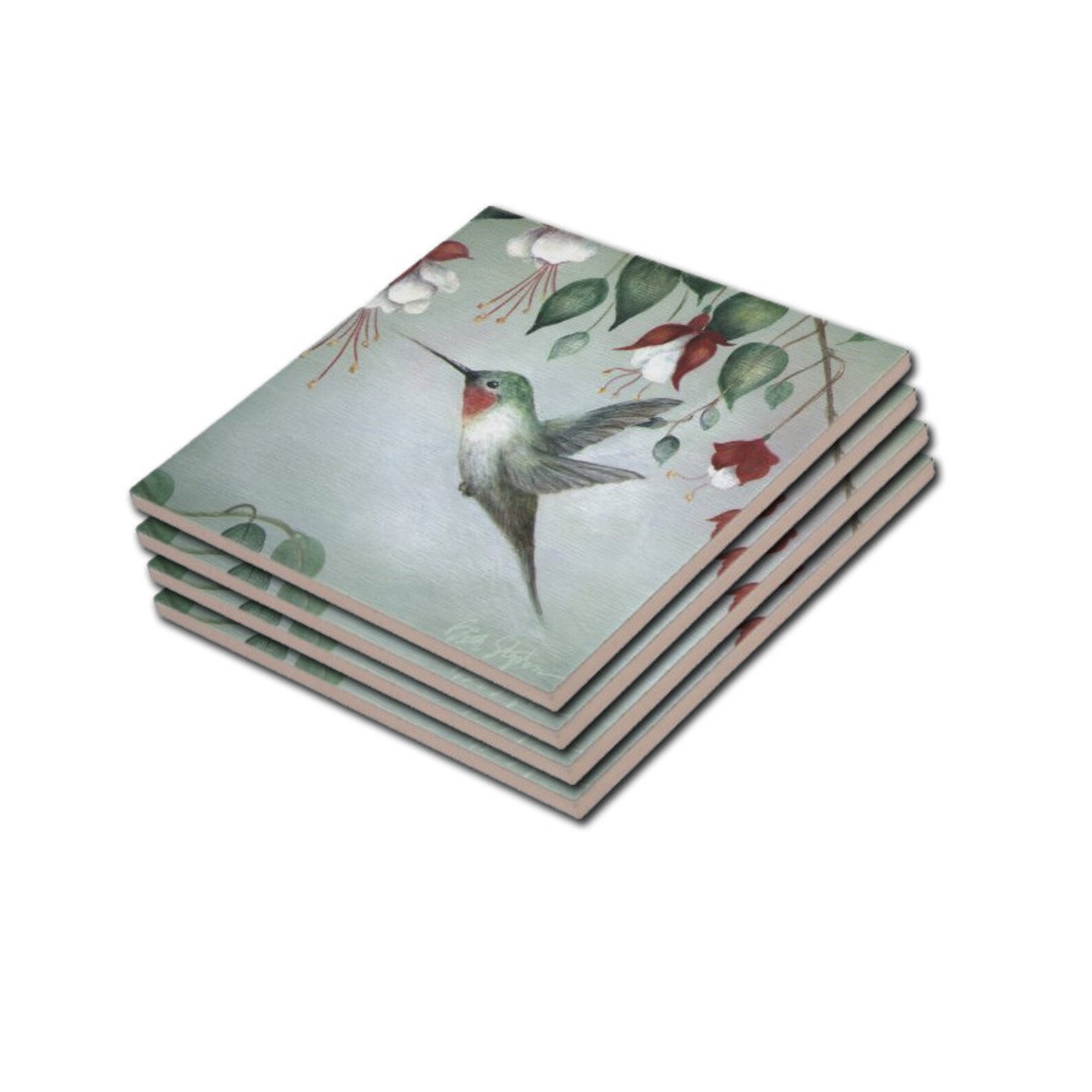 Hummingbird Tile Ceramic Tile Art Coaster Hummingbird Print | Etsy
