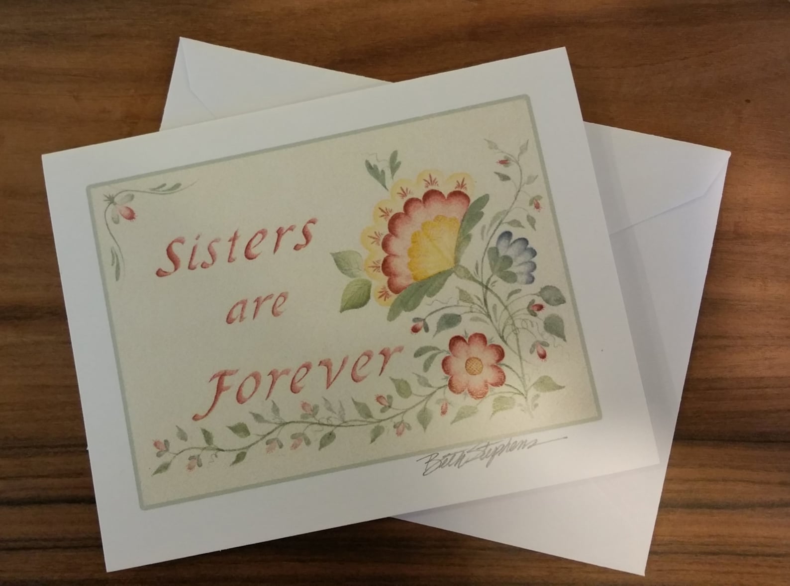 Sisters Are Forever Blank Note Card Gift for Sister - Etsy