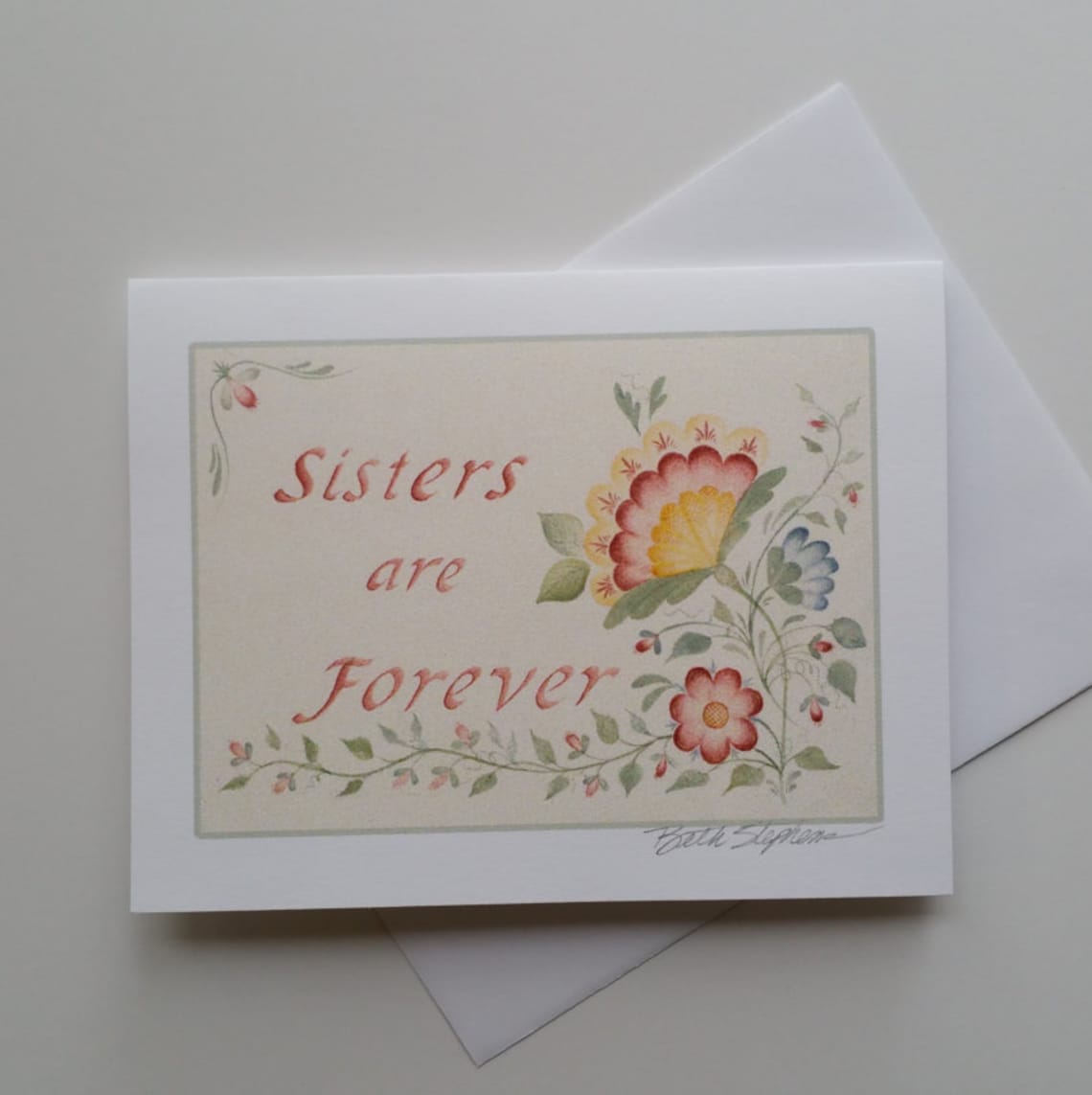 Sisters Are Forever Blank Note Card Gift for Sister - Etsy