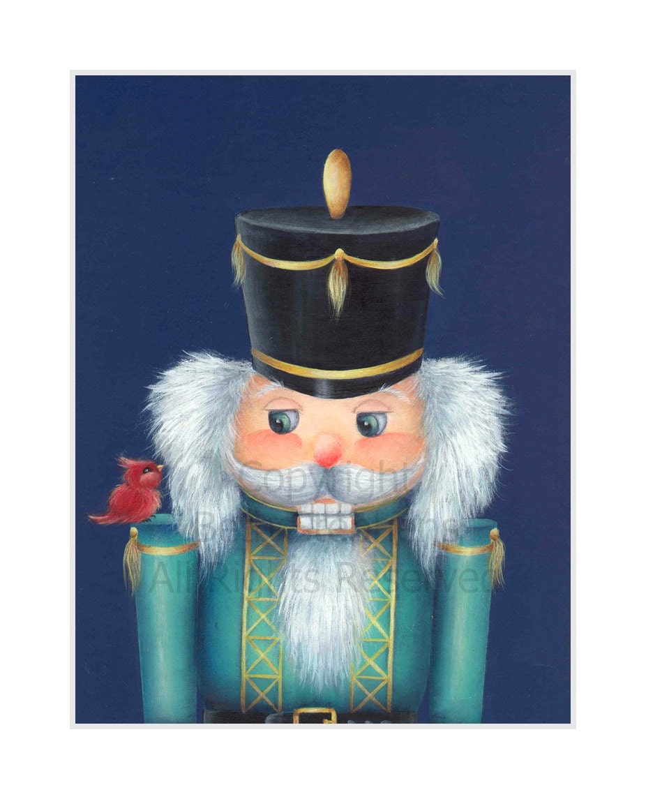 Nutcracker With Bird, Nutcracker Painting, Nutcracker Art, Red Bird ...