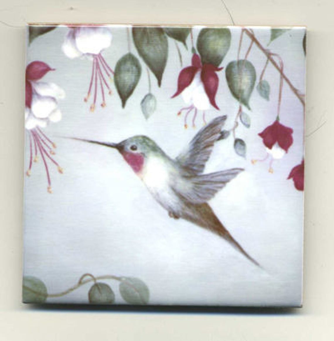 Hummingbird Tile Ceramic Tile Art Coaster Hummingbird Print | Etsy