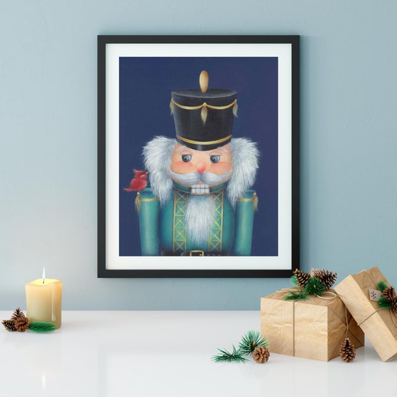 Nutcracker With Bird Nutcracker Painting Nutcracker Art Red - Etsy