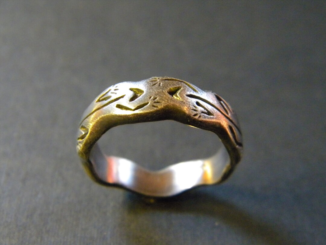 Two Lizards Ring: Sterling Silver - Etsy