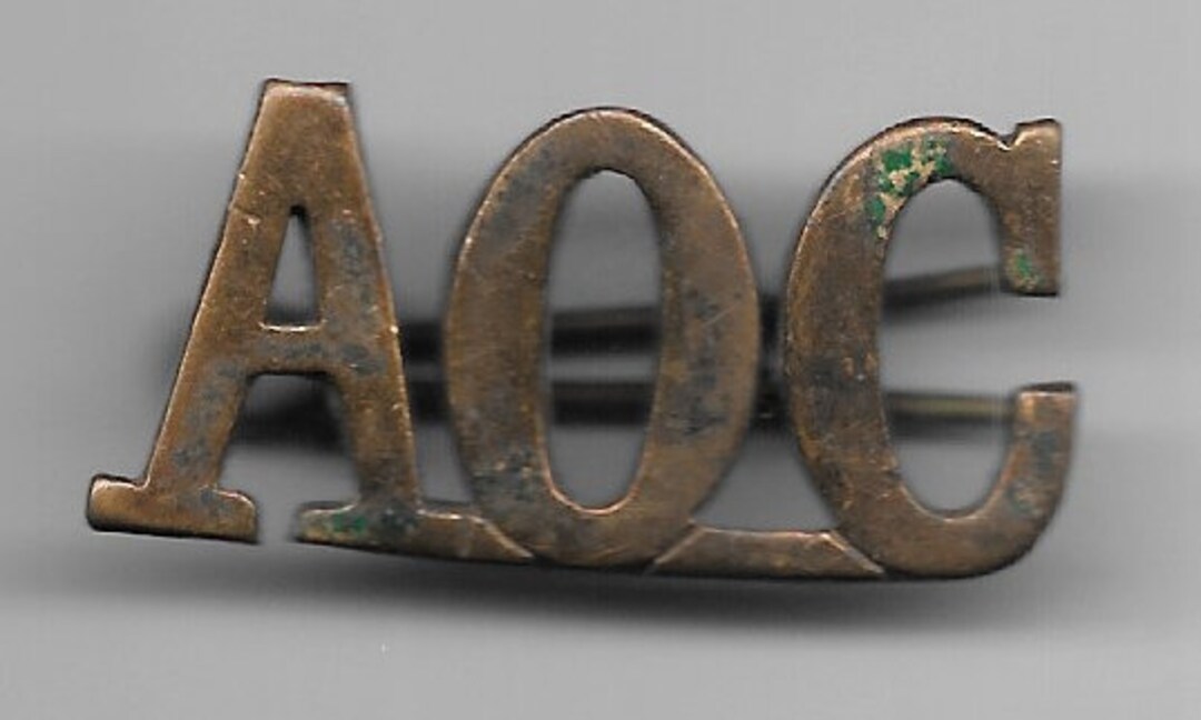 Original WW1 Army Ordnance Corps AOC Shoulder Title Badge British ...