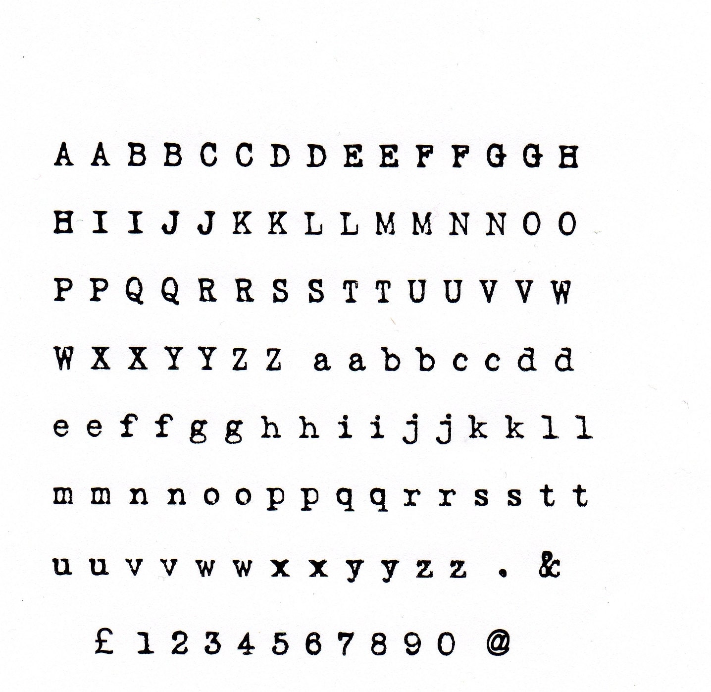 Alphabet Rubber Stamps - Etsy