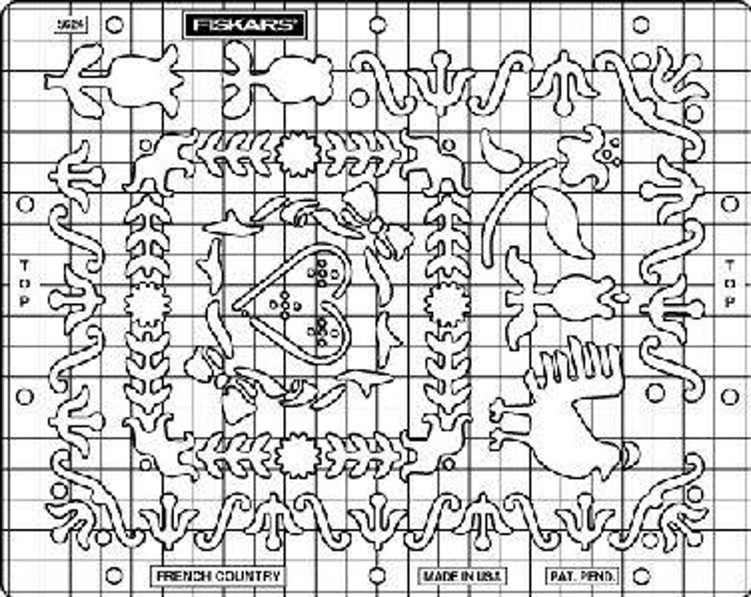 Embossing Stencil Set by Fiskars French Country Set 245 Mm X 355 Mm - Etsy
