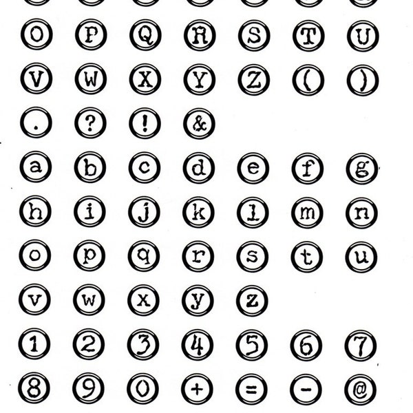 White Typewriter Key - Etsy