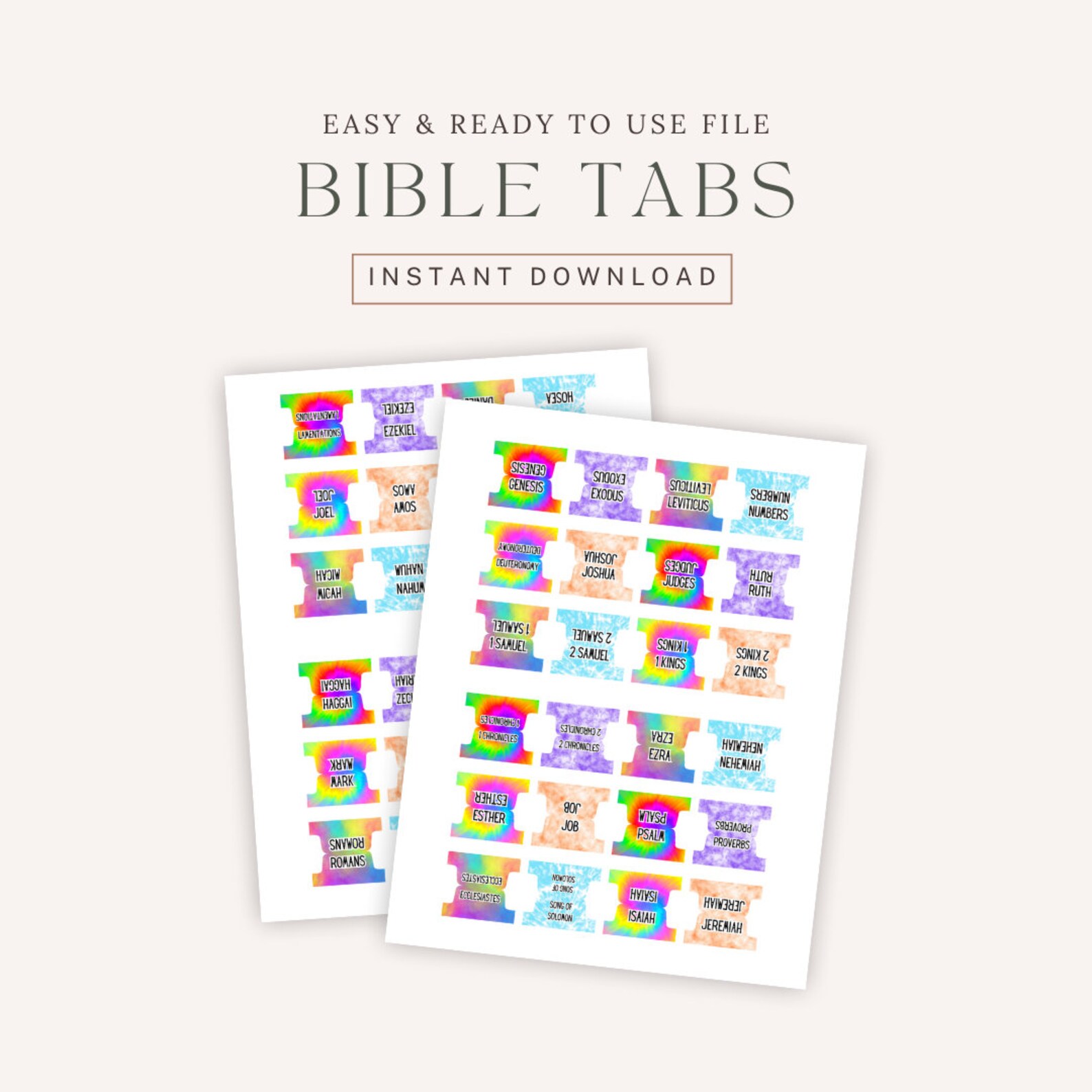 Genesis 9:16 |printable Bible Tabs| Bible Tab Digital File| Print and ...