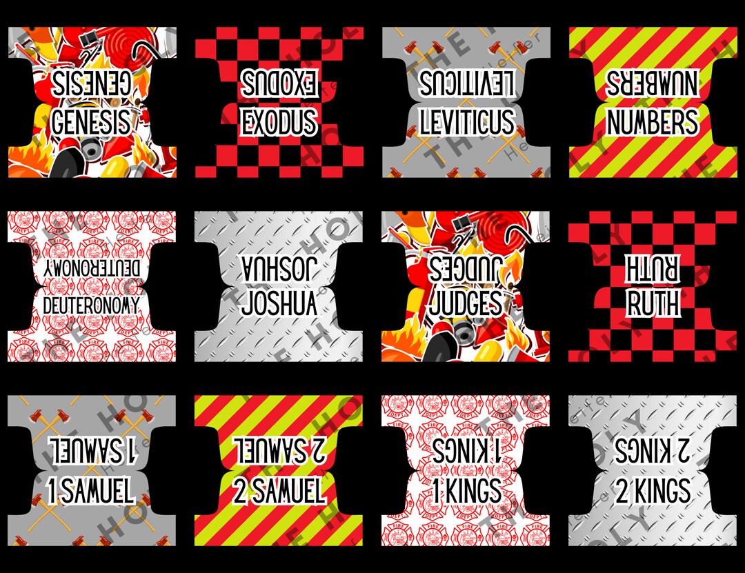 Exodus 3:2 printable Bible Tabs Bible Tab Digital File Print and Cut ...