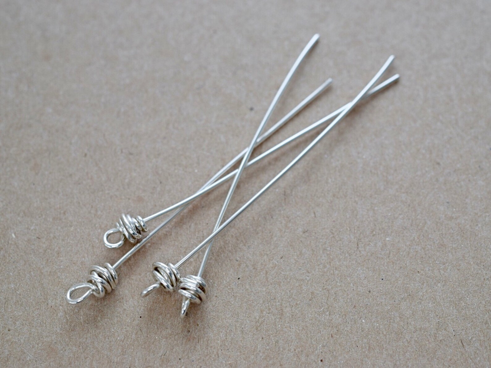 Sterling Silver Eye Pins Handmade Artisan Tumbleweed Shiny - Etsy