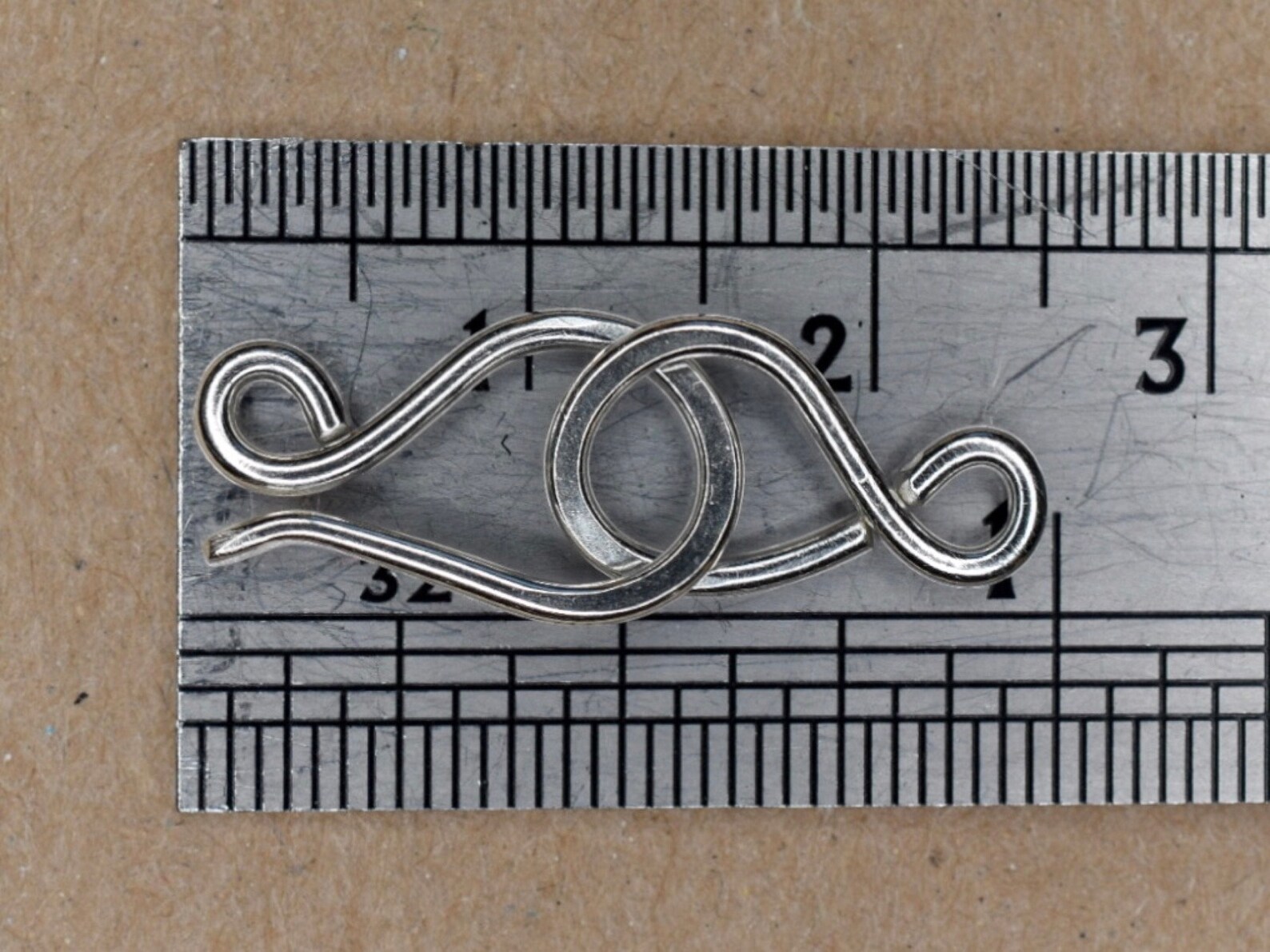 Sterling Silver Clasp Handmade Artisan Hook and Eye Shiny - Etsy UK