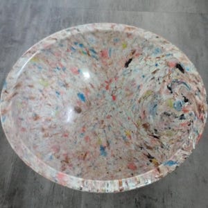 Vintage Dallas Texas Ware USA Splatter Confetti Melmac Mixing Bowl ...