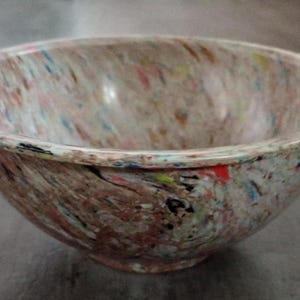 Vintage Dallas Texas Ware USA Splatter Confetti Melmac Mixing Bowl ...