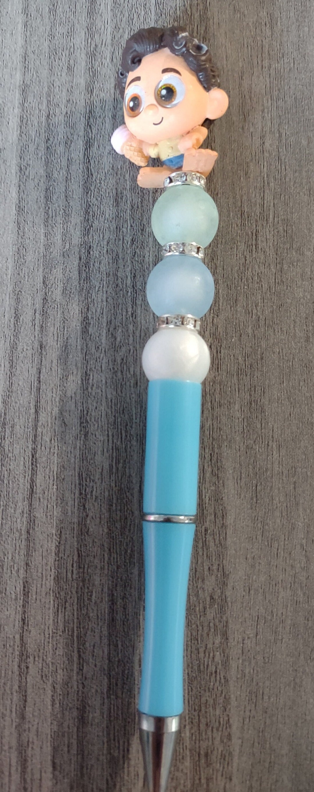 Disney Doorables Luca Holding an Ice Cream Cone Custom Made Beaded Ink ...