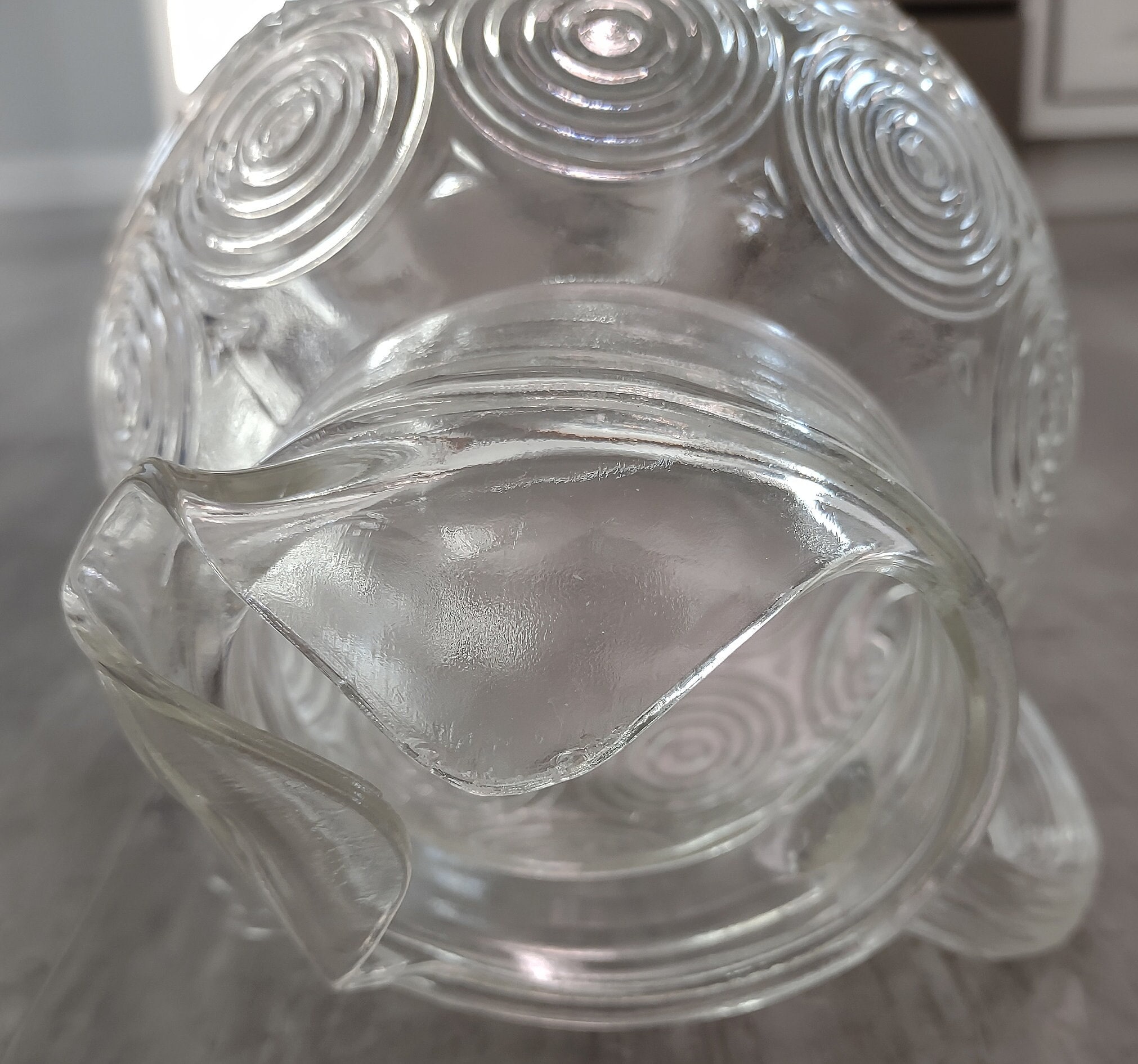 1940's Anchor Hocking Fire King Art Deco Target Bullseye Tilt Ball ...