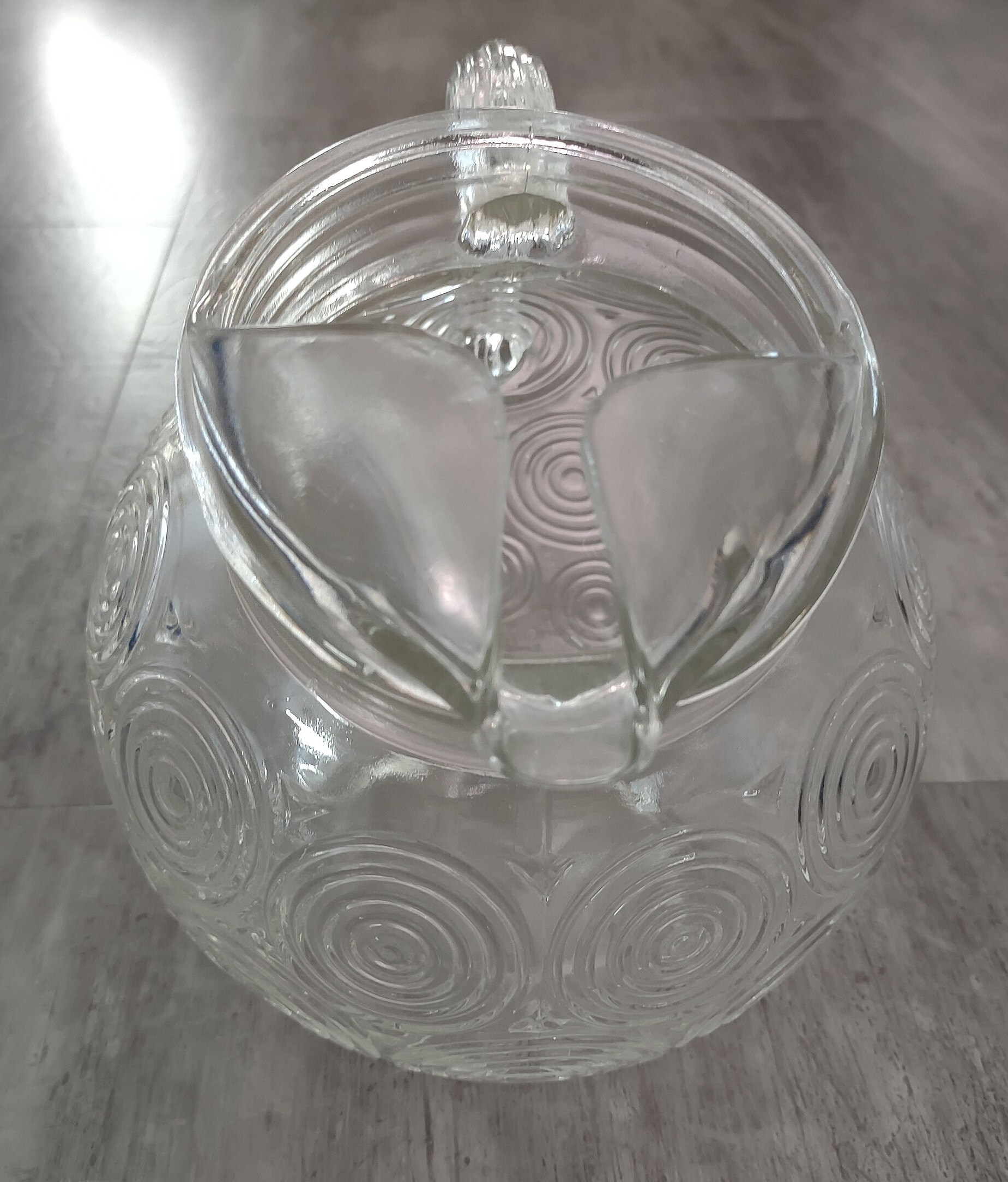 1940's Anchor Hocking Fire King Art Deco Target Bullseye Tilt Ball ...