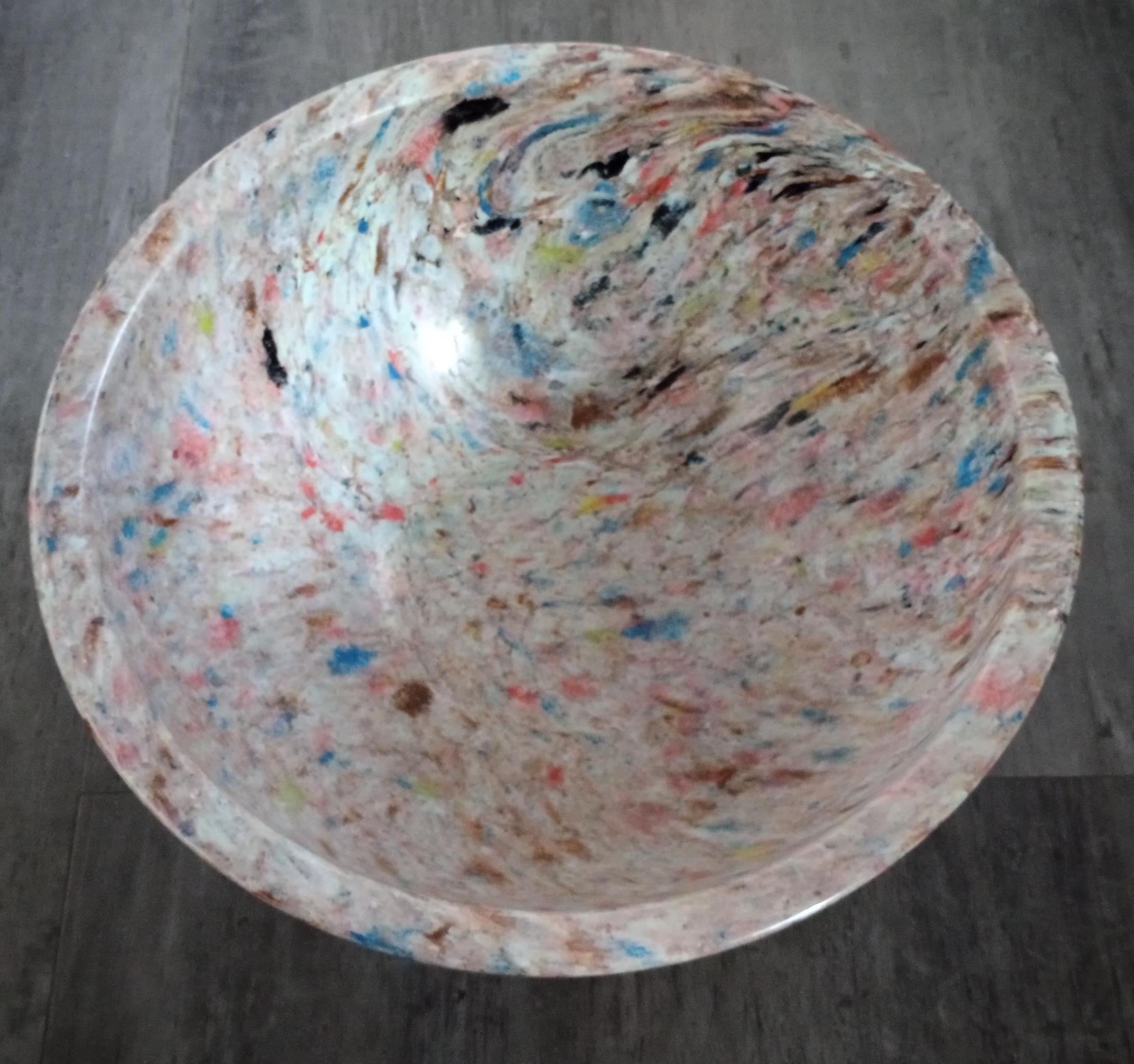 Vintage Dallas Texas Ware USA Splatter Confetti Melmac Mixing Bowl ...