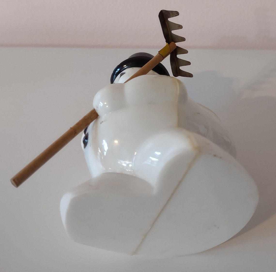 Vintage 1950's Rosbro Plastic Frosty the Snowman W/rake - Etsy