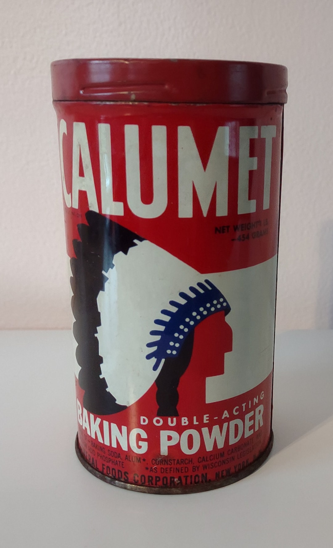 Vintage Calumet Baking Powder Tin 1 LB. Size - Etsy