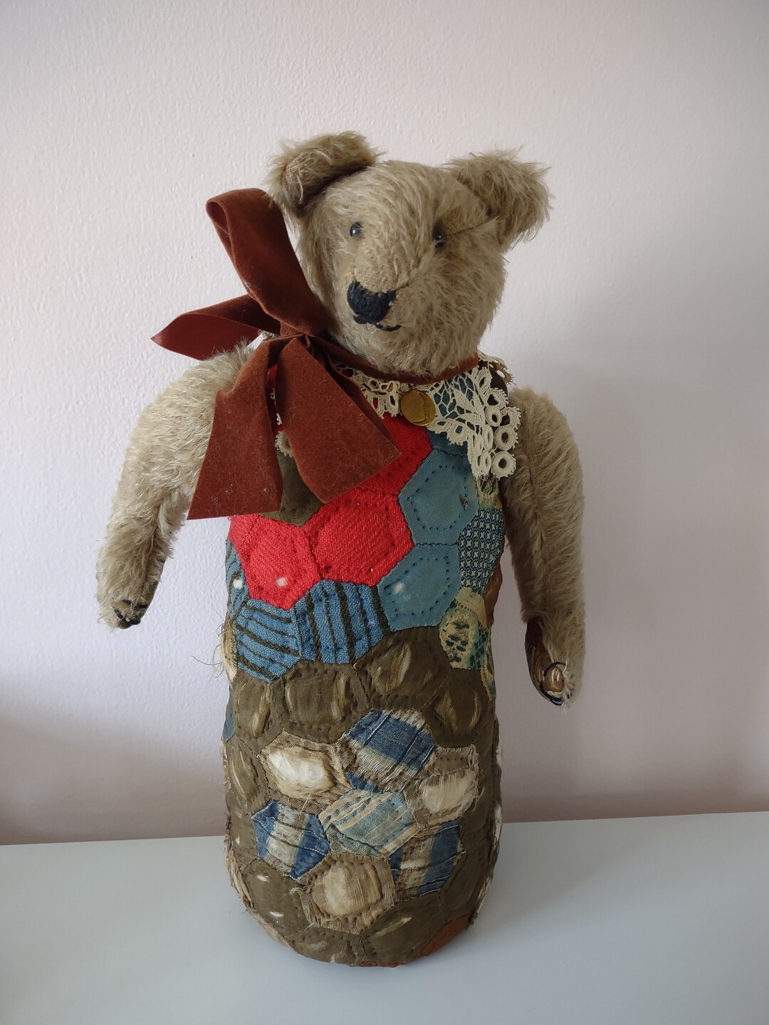 Vintage Debra Schoch Old Quilt Bear 14 - Etsy