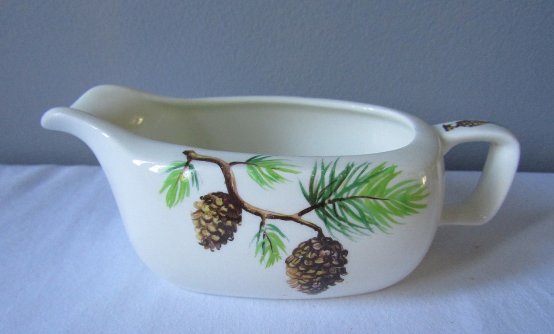 Midwinter Modern Stylecraft Shape Pine Cone Fir Gravy Boat - Etsy