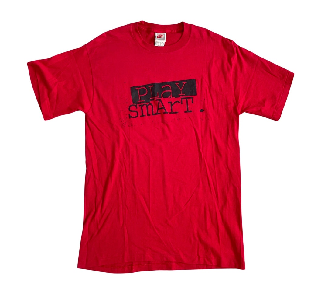 Vintage Nike grey Label 1987-1994 play Smart, Kick Some Gluteus Maximus ...