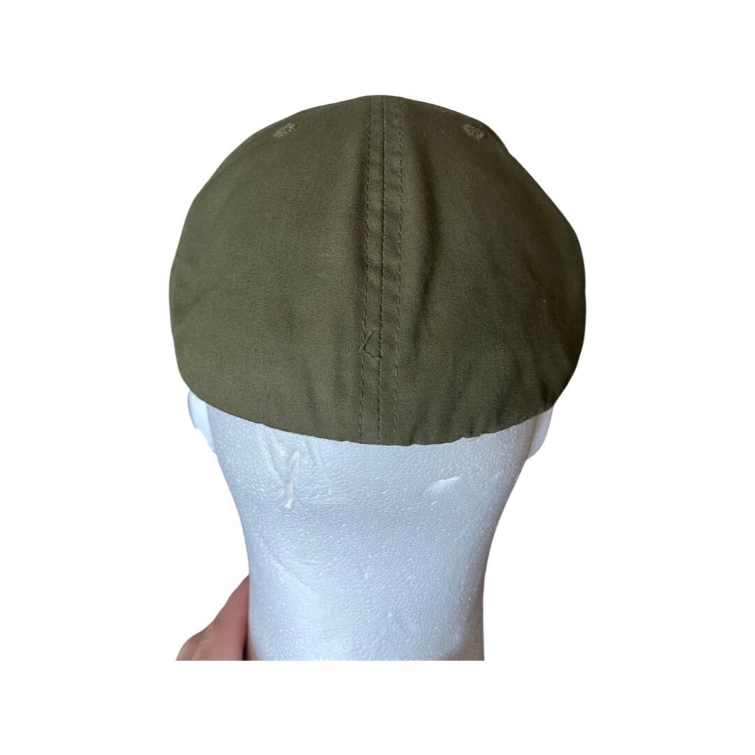 Vintage 70's/80's US Army Ace Mfg Co 8-1523-CF Green Military Cap Tag Size 7 1/4. Has Rank ...