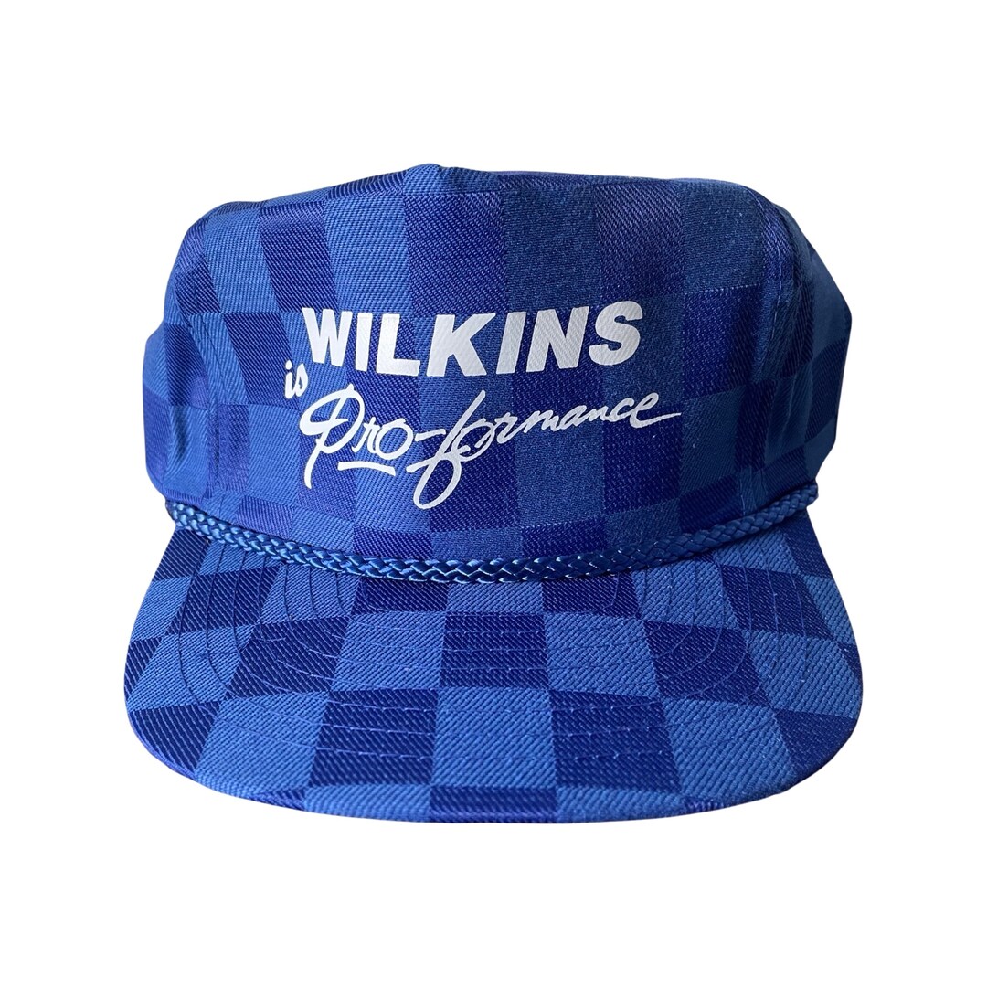 Vintage 90's Checkered "wilkins is Pro-formance" Adjustable Strap Back ...
